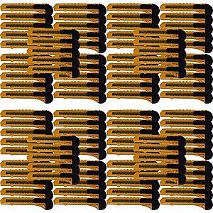 MotoGroup 100 Bulk Yellow Box Cutters Utility Knife Snap Off Blade 9MM Blade