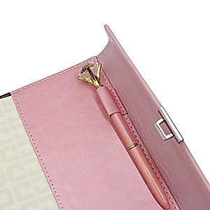 A5 PU Leather Cover Notebook with Combination Lock Diary Journal Travel Solid Color Digital Password Writing Book Notepad, 240 Pages,Lined Paper