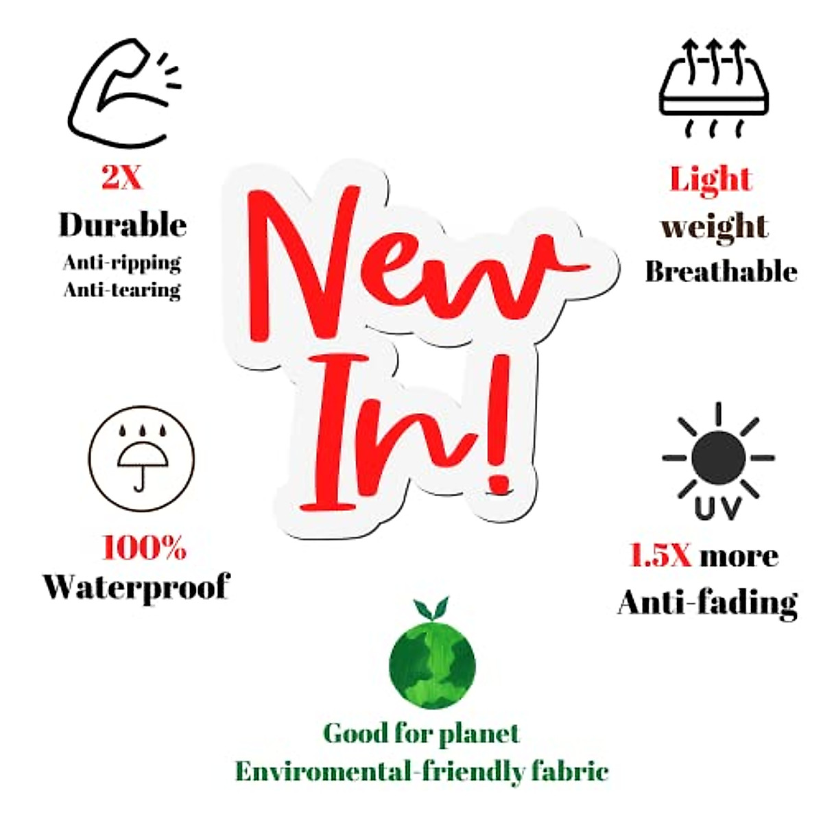 F&J Outdoors 108x82x27.5 inch Outdoor Covers for Patio Furniture Waterproof UV Resistant Eco-Friendly Fabric Ding Table with Chairs Set