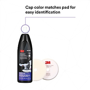 3M Perfect-It Random Orbital Compound, 34130, 1 Pint, Fast Cutting Compound for Automotive Buffing & Polishing