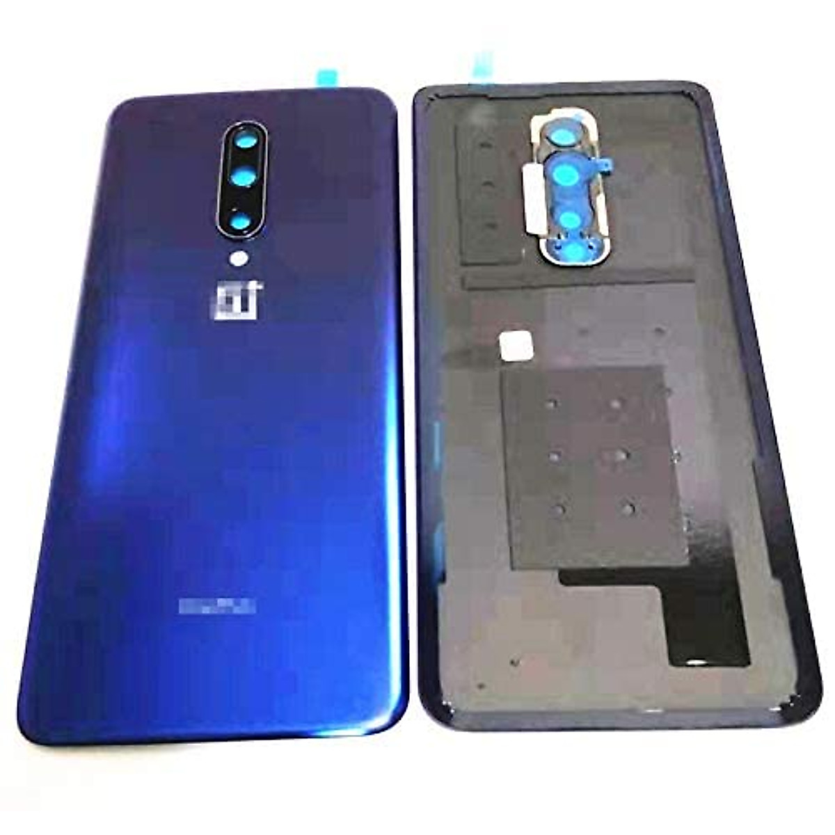 BSDTECH Battery Back Cover Rear Panel Glass +Camera Lens for Oneplus 7 Pro 6.67" GM1911 GM1913 GM1917 GM1910 GM1915 (Nebula Blue)