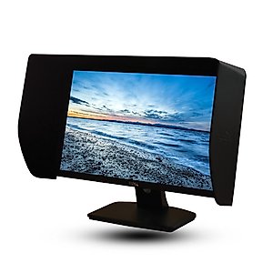 iLooker 20E 19~20 inch LCD LED Video Monitor Hood Sunshade Sunhood for Dell HP Viewsonic Philips Samsung LG EIZO NEC ASUS ACER BENQ AOC Lenovo, Fits Monitor Frame Width 455-480mm