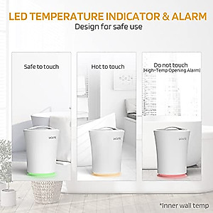 Lagute iSnug Towel Warmer for Bathroom, with 3-Level Timer, Warning Alarm & RGB Light, Auto Shut-Off, 5.3 Gal Heating Bucket for Bathrobe, Blanket, White