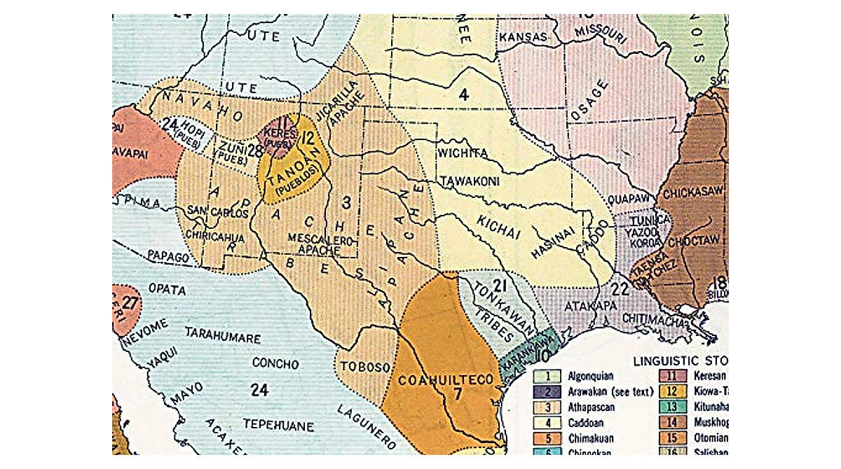 1650 US Map of Native Tribes - Historical Poster for Education & Decor