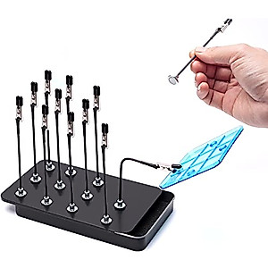 Model Painting Stand Base Holder and 12PCS Magnetic Bendable Alligator Clip Sticks Set Modeling Tools for Airbrush Hobby Model Parts