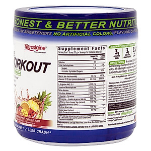 Performance Inspired Nutrition PreWorkout Powder - All Natural - G-Free & Vegan Formula - Contains Citrulline - Nitrosigine - Green Tea - Arginine - Beta Alanine - Tropical Fruit Punch - 32 Servings