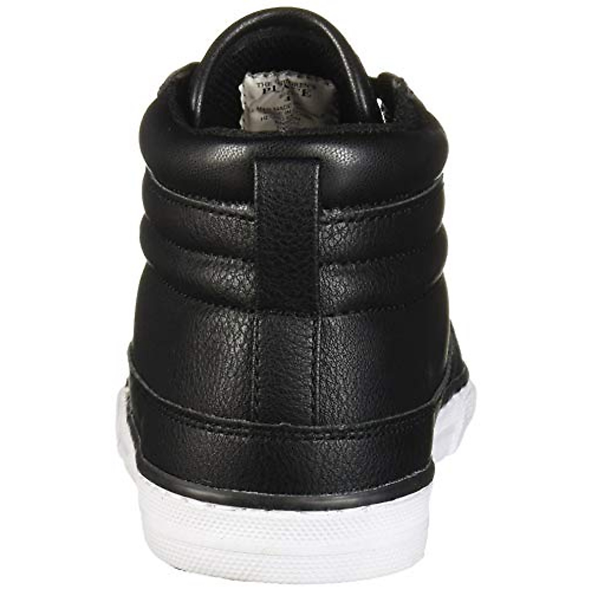 The Children's Place,Baby-Boys,Mid Top Sneaker,and Toddler Uniform Hi Top Sneakers,Black,5 Big Kid