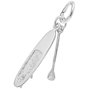 Rembrandt Paddle Board Charm, Sterling Silver