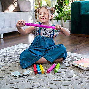 Mr. Pen- Pop Tubes Sensory Toys, 6 Pack, Large, Pop Tubes, Pop Tube, Pop Tubes Fidget Toys, Fidget Tube, Sensory Tubes for Toddlers, Tubes for Kids, Sensory Fidget Tubes, Sensory Tube