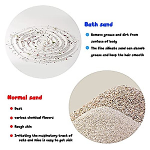 MouseBro Natural Mixed Hamster Bath Sand Hamster Bedding for Syrian Dwarf Hamsters Gerbils Mice Degus Lizard and Other Small Animals,1pack/2.75lb