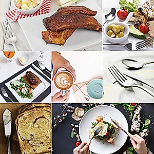 45-Piece Silverware Flatware Cutlery Set Service for 8, Durable 18/0 Stainless Steel Tableware in Ergonomic Design Size and Weight, Dishwasher Safe