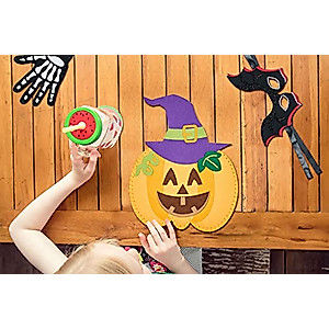 jackinthebox Halloween Crafts for Kids | Contains 6 Chunky Craft Projects | Great Halloween Costume for Kids | Incl. Halloween Cape, Pumpkin Pouch, Skeleton Glove, Bat Mask, Spider Hat & Recipe Only