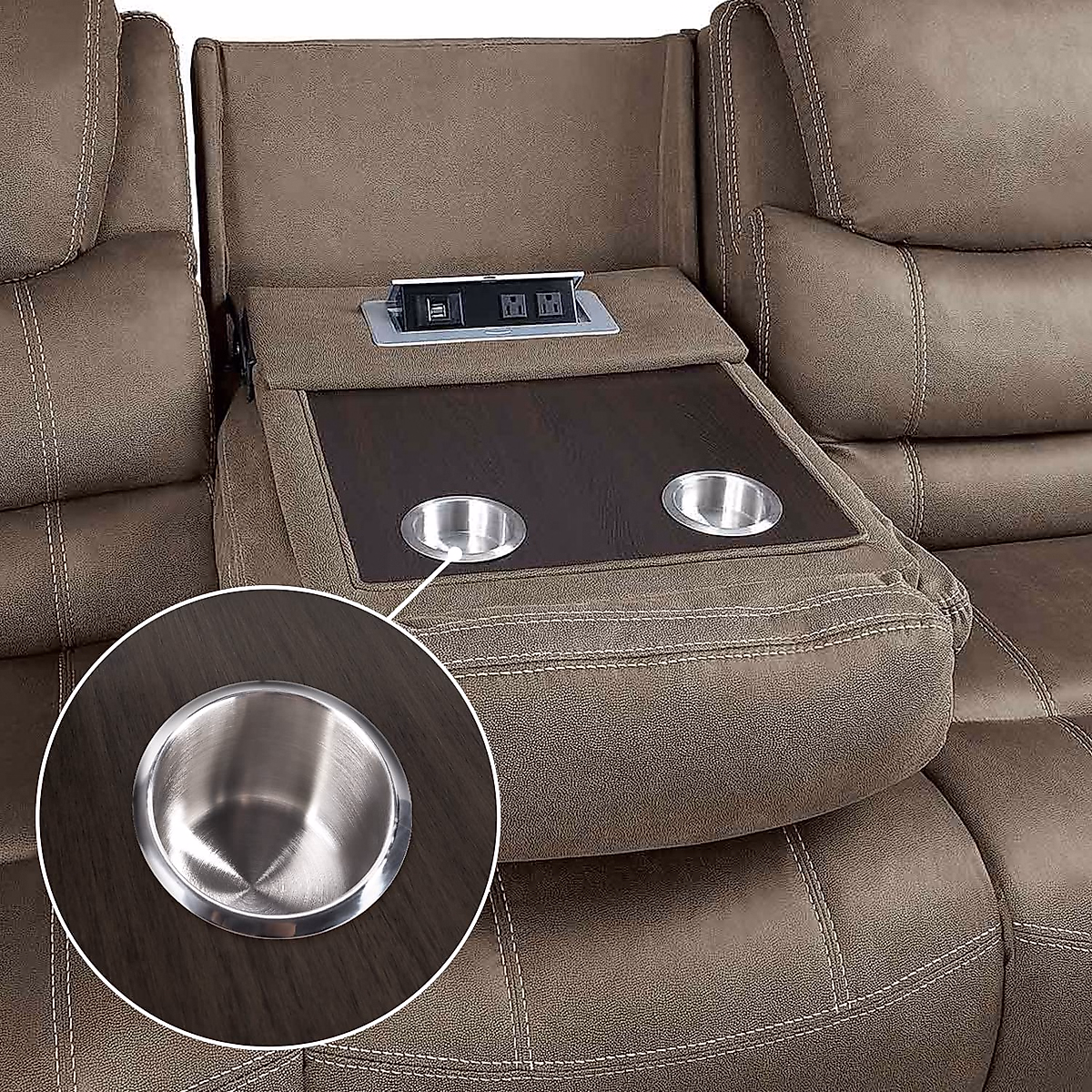 GSE Games & Sports Expert Stainless Steel Cup Holder, Drop-in Cup Holder for Casino Poker Tables, Work Desks, Boats, RVs, Cars & Trucks (10-Pack)