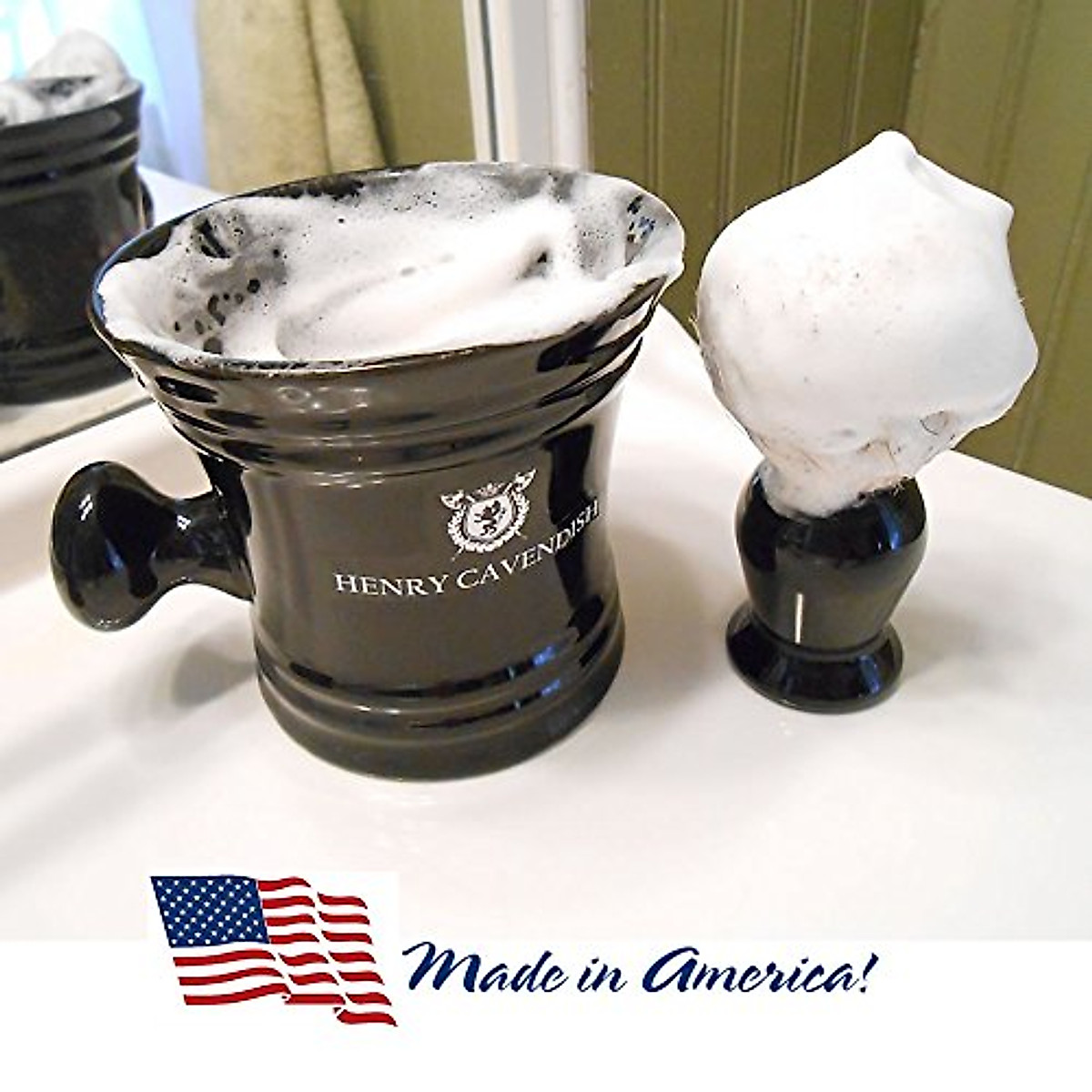 Henry Cavendish Himalaya Shaving Soap with Shea Butter & Coconut Oil. Long Lasting 3.8 oz Puck Refill. Mens Shave Soap. All Natural. Rich Lather, Smooth Comfortable Shave. For Ladies and Gentlemen.