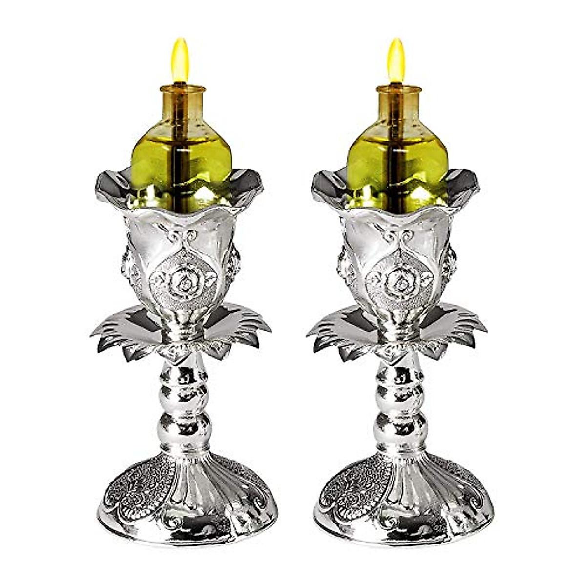 Shabbat Oil Candles - Large Ohr Lights Pre-Filled Oil Shabbos Candles - 20 Pack