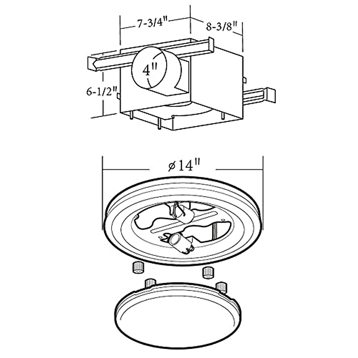 Hunter 90052z Saturn Decorative Bathroom Ventilation Exhaust Fan and Light, 80 CFM, Satin White