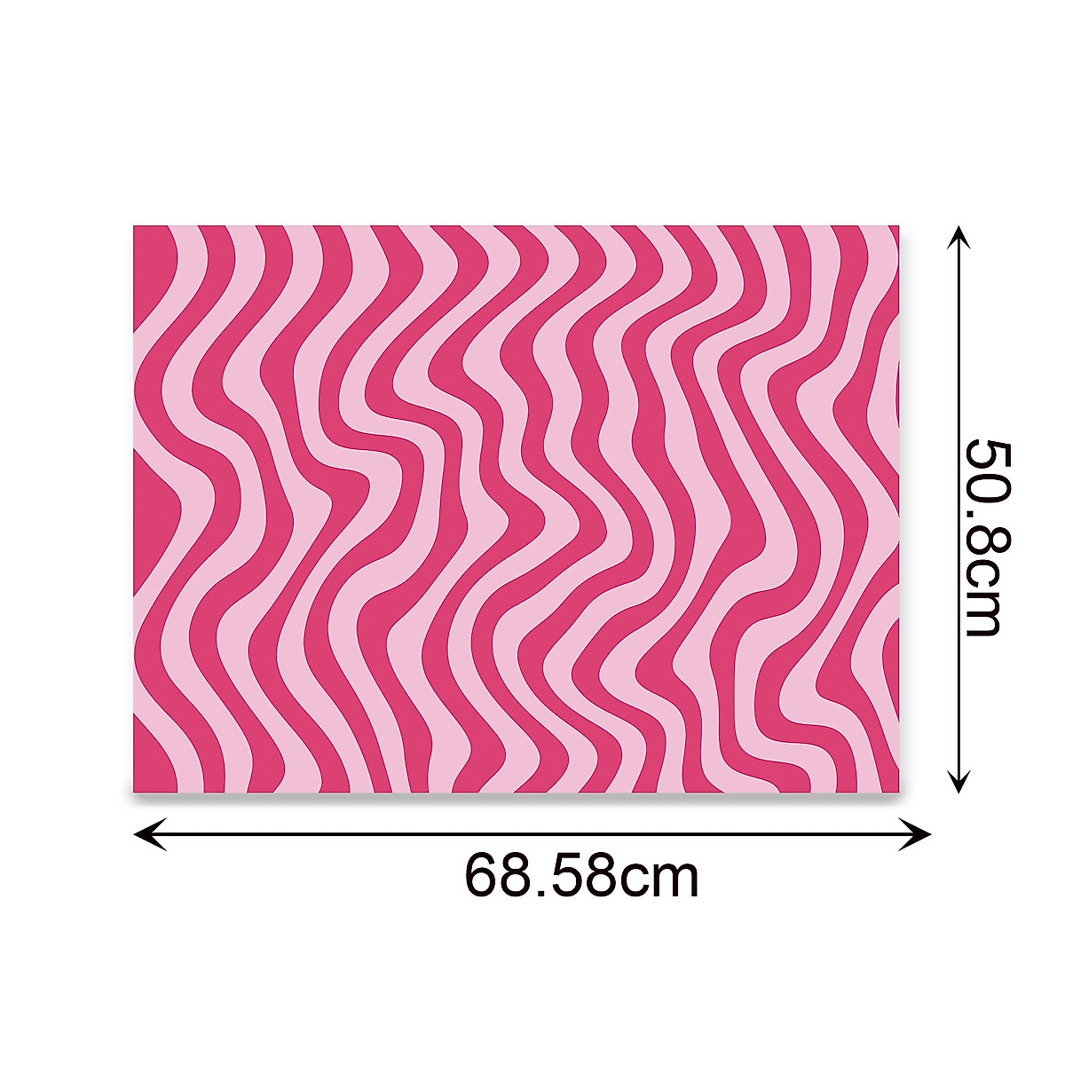 Lide Road Preppy Wrapping Paper Set, 12 Sheets Preppy Pink Smile Face Gift Wrapping Paper Pig Birthday Party Supplies for Preppy Y2k Female Bachelorette Party Decorations 20'' x 27''