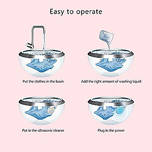 FTVOGUE Ultrasonic Washing Machine Portable Mini USB Automatic Washer Laundry Vegetable Cleaning Supplies