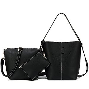 Scarleton Dual Color Crossbody Bag, Handbag for Women, Tote Bag H205901 - Black