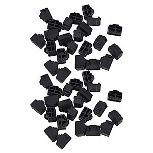 40PC Ethernet Hub Port RJ45 Dust Cover, Anti Dust Cap for RJ45 Female Port, for TV, Computer, Laptop, Router, Network Hub or Other Devices with Ethernet Hub Port