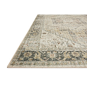 Loloi II Skye Collection SKY-13 Natural/Sand 2'-6" x 7'-6", 13" Thick, Runner Rug, Soft, Durable, Vintage Inspired, Distressed, Low Pile, Non-Shedding, Easy Clean, Printed, Living Room Rug