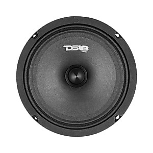 DS18 Bundle Car Speakers - 4X 6.5 Loudspeaker with Bullet 4-Ohm 120 Watts Peak & 4X 3” PRO Aluminum Super Bullet Tweeter 240 Watts Peak with Built in Crossover - Pro Car Audio Package Mid and High
