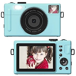 Digital Camera for Kids, FHD 1080P 24MP Mini Video Camera, 1500mah Rechargeable Camera 3.0 inch Screen Compact Camera, Portable Camera for Boys, Girls, Beginners