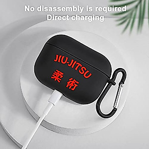 Jiu-Jitsu Case for Apple AirPods Pro Headset Cover Headphone Protective Shockproof Cover Cases