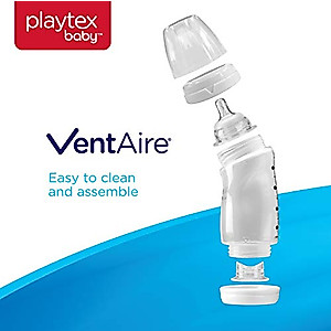 Playtex Baby VentAire Newborn Gift Set, Includes Anti-Colic Feeding Essentials to Meet Your Baby's Growing Needs