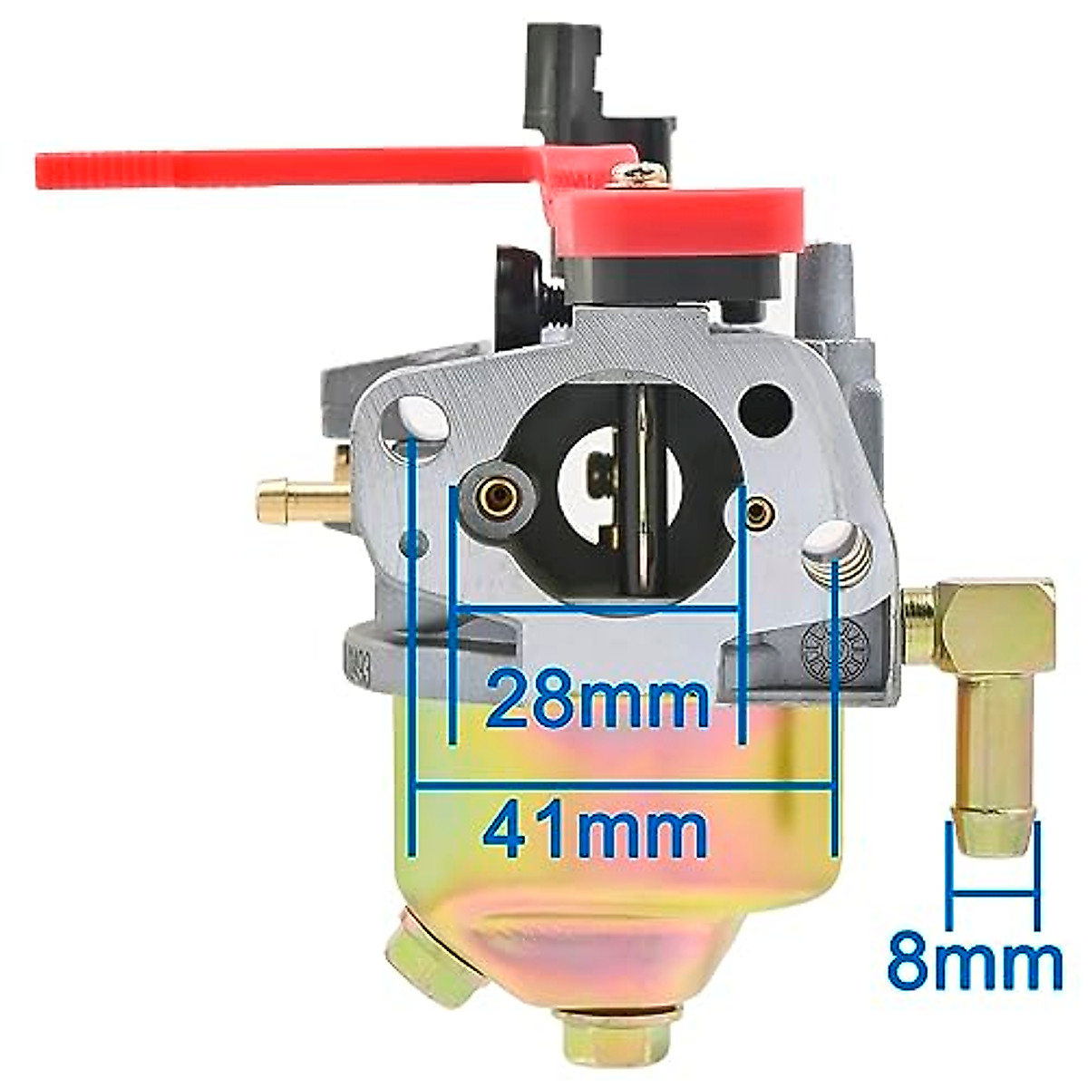 FitBest New Carburetor for MTD, Cub Cadet & Troy Bilt Snow Blower Thrower 751-10956A / 951-10956A Huayi 161S 161SA