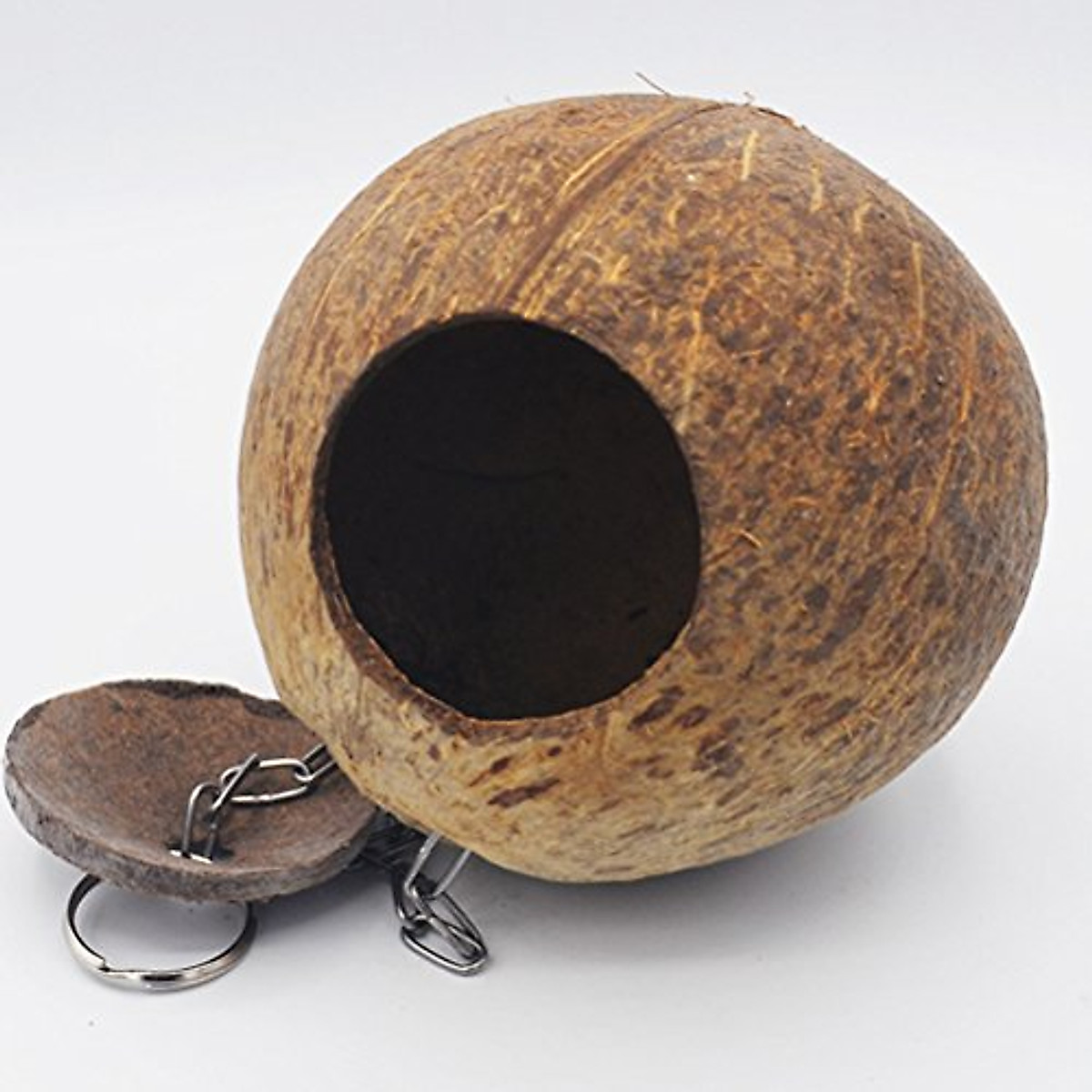 UEETEK Bird Nest Coconut Shell Nest for Parakeets Budgerigar and Small Pet