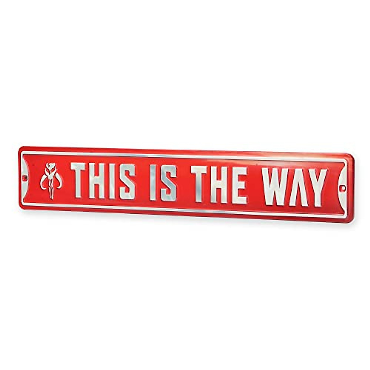 Open Road Brands Disney Star Wars The Mandalorian This is The Way Metal Street Sign - Vintage Star Wars Sign for Man Cave or Movie Room