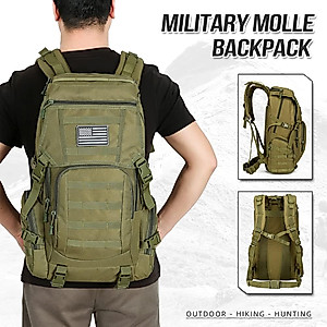 Lovelinks21 Military MOLLE Backpack Outdoor Hiking backpack tactical Gear Tactical Backpack Assault Pack fot Camping Training