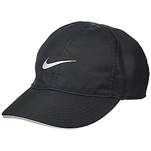 NIKE Women's Featherlight Running Cap, Black, Misc