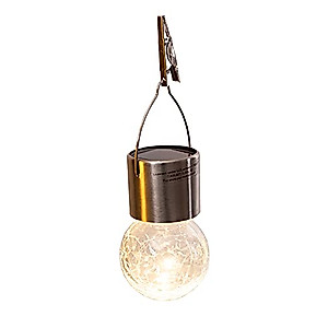 Set of 4 Solar Color Hanging Umbrella / Tree Metal Glass Lights