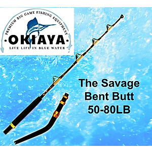 OKIAYA The Savage 50-80lb Bent Butt Saltwater Roller Rod 5'6"