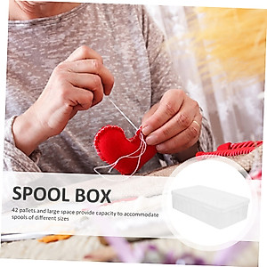 2pcs 42 42 Axis Embroidery Thread Box Bobbin Plastic Desktop