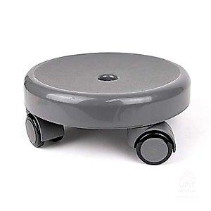 UPIT Low Roller Seat Wheel Stool Chair Grey Color