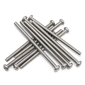 (50 pc) M3-0.5x50 mm Pan Head Phillips Machine Screws,18-8 Stainless Steel by Fullerkreg