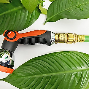 HQMPC No Pb Garden Hose Quick Connect Brass Hose Quick Connect Quick Release Hose ConnectorWater Hose Connectors 3/4" GHT (6 SETS)