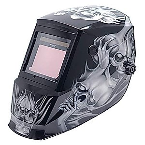 Antra True Color Top Optical 1/1/1/1 Wide Shade 3/5-14 Large Viewing 9.65 SQI Digital Solar Power Auto Darkening Welding Helmet DP6-18 Quick Grind Button TIG MIG/MAG MMA Plasma 6+1 Extra Lens Covers