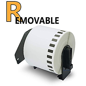 BETCKEY - Compatible Removable Continuous Label Replacement for Brother DK-4205 (2-3/7" x 100'), Use with Brother QL Label Printers [1 Roll]