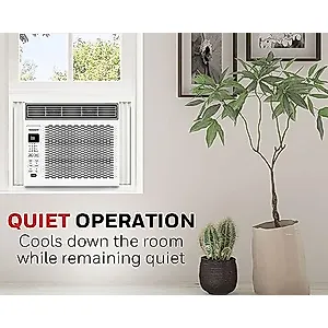 Honeywell 6,000 BTU Digital Window Air Conditioner, Remote, 4 Modes, Eco, 250 sq ft Coverage