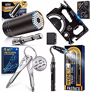PASTACO Christmas Stocking Stuffers for Men Dad Husband - Cool Gadgets Tool Gifts Set