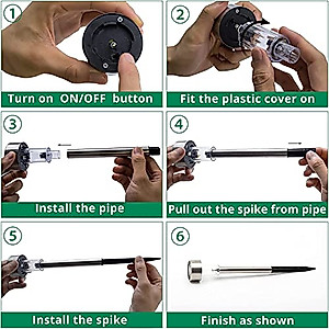 Dream Master Solar Lights Outdoor, Stainless Steel LED Landscape Lighting Solar Powered Outdoor Lights Solar Garden Lights for Pathway, Walkway, Patio, Yard, Lawn - 12 Pack