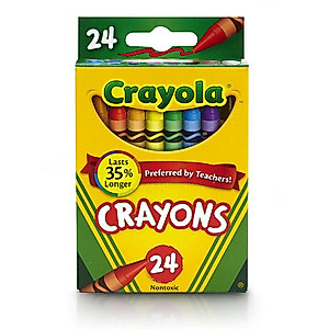 Crayola Multicultural Crayons Assorted, Non-Toxic Box of 8, Bundled With a Box of 24 Crayola Crayons