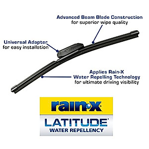 Rain-X 810168 Latitude Water Repellency Windshield Wiper Blade - 28" (Pack of 2)