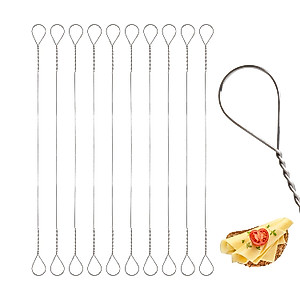 LUTER 10pcs Cheese Slicer Wire, Cheese Slicer Replacement Wires Cheese Cutter Wires for Slicing Soft Cheeses, Pâtés