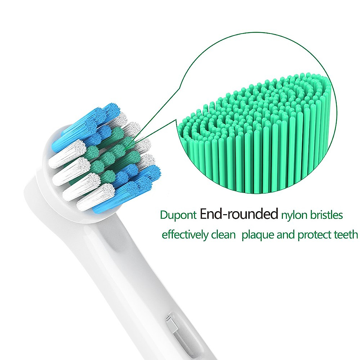 VINFANY 8x Replacement Toothbrush Head for Oral B,Compatible with Braun Electric Rechargeable Toothbrush, for Vitality 3D All 8 Pack.