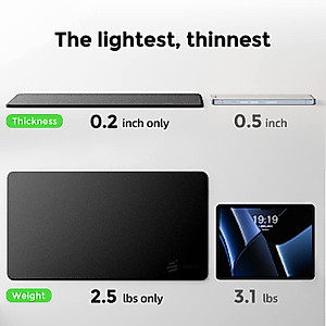 【𝟲-𝙞𝙣-𝟭 𝙋𝙤𝙧𝙩𝙖𝙗𝙡𝙚 𝘿𝙚𝙨𝙠】 iSwift Pi Lap Desk,Laptop Desk for Bed, Adjustable Laptop Stand for Home Office,Invisible Bed Table,[2022 Best Solution for Work from Home]